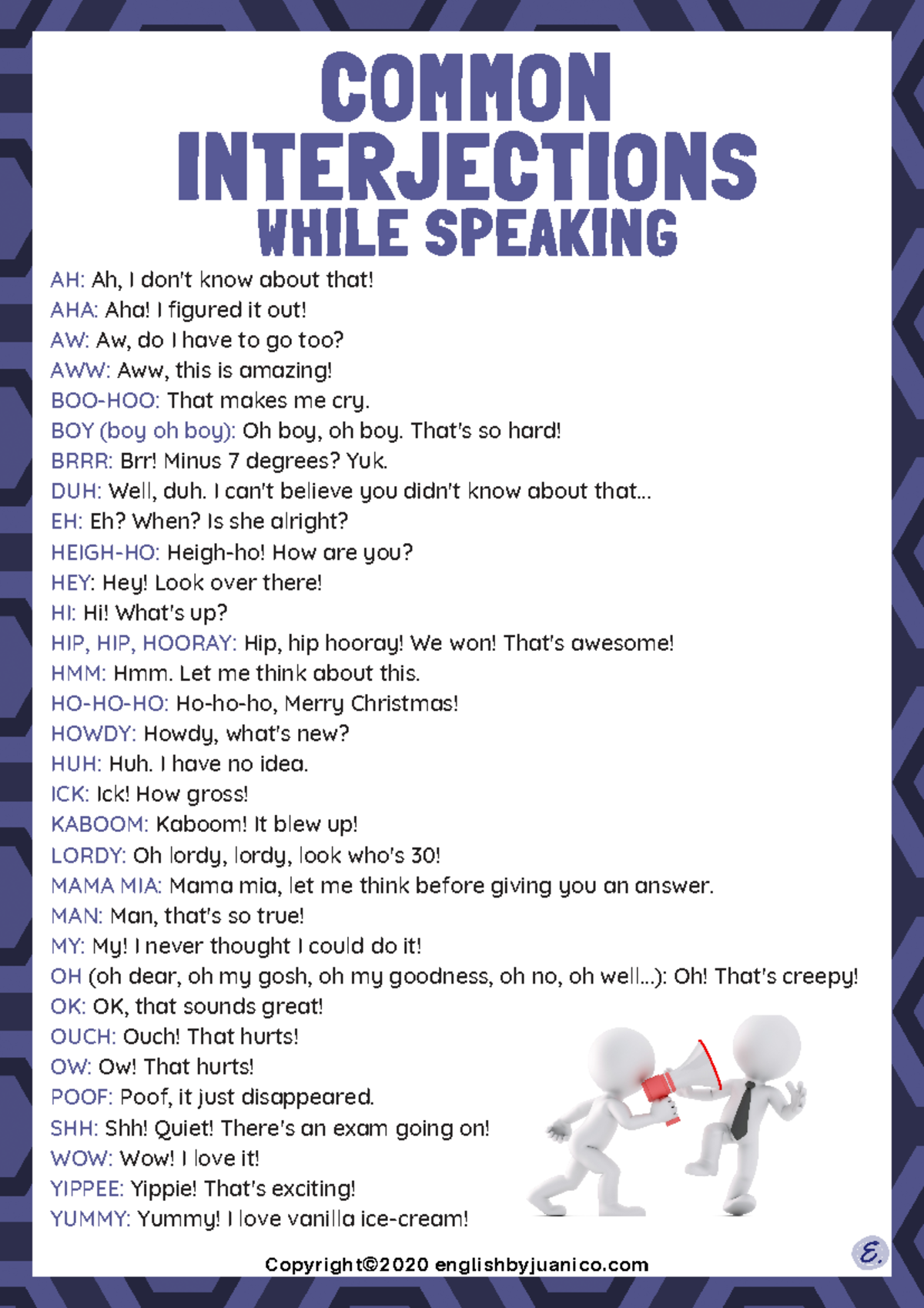 Everyday-English Interjections FREE-PDF-2 - AH: Ah, I don't know about ...