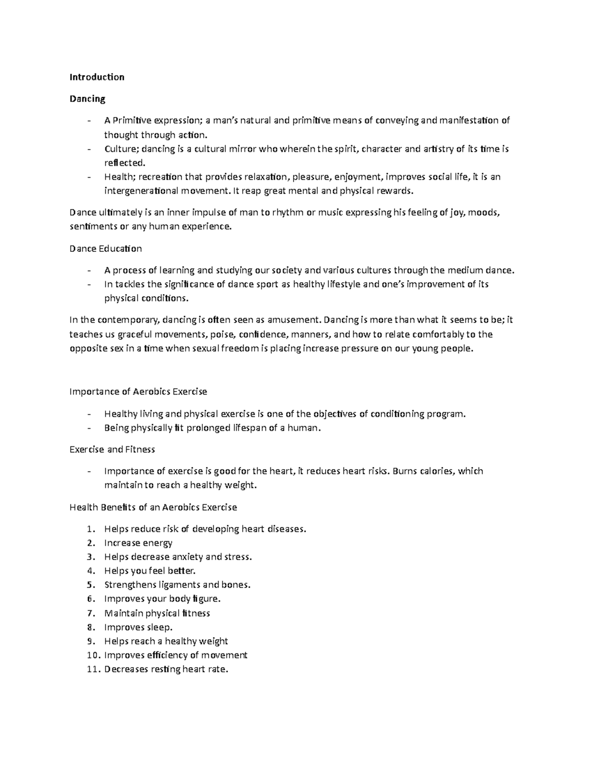 PE 3 Introduction - Personal Use - Introduction Dancing A Primitive ...