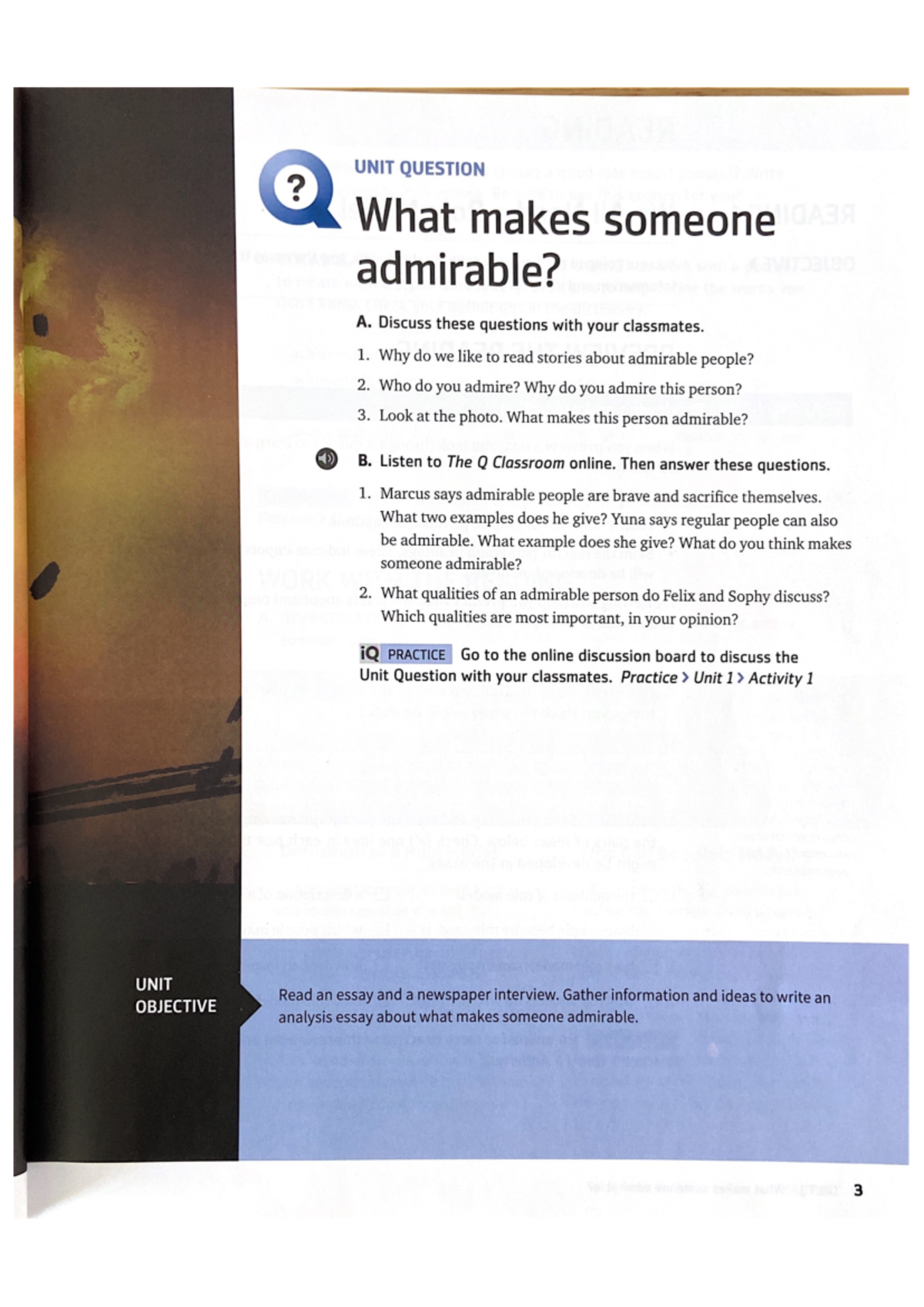 Q4 Unit 1 10 pages - Textbook unit 1 - UNIT QUESTION ? What makes ...