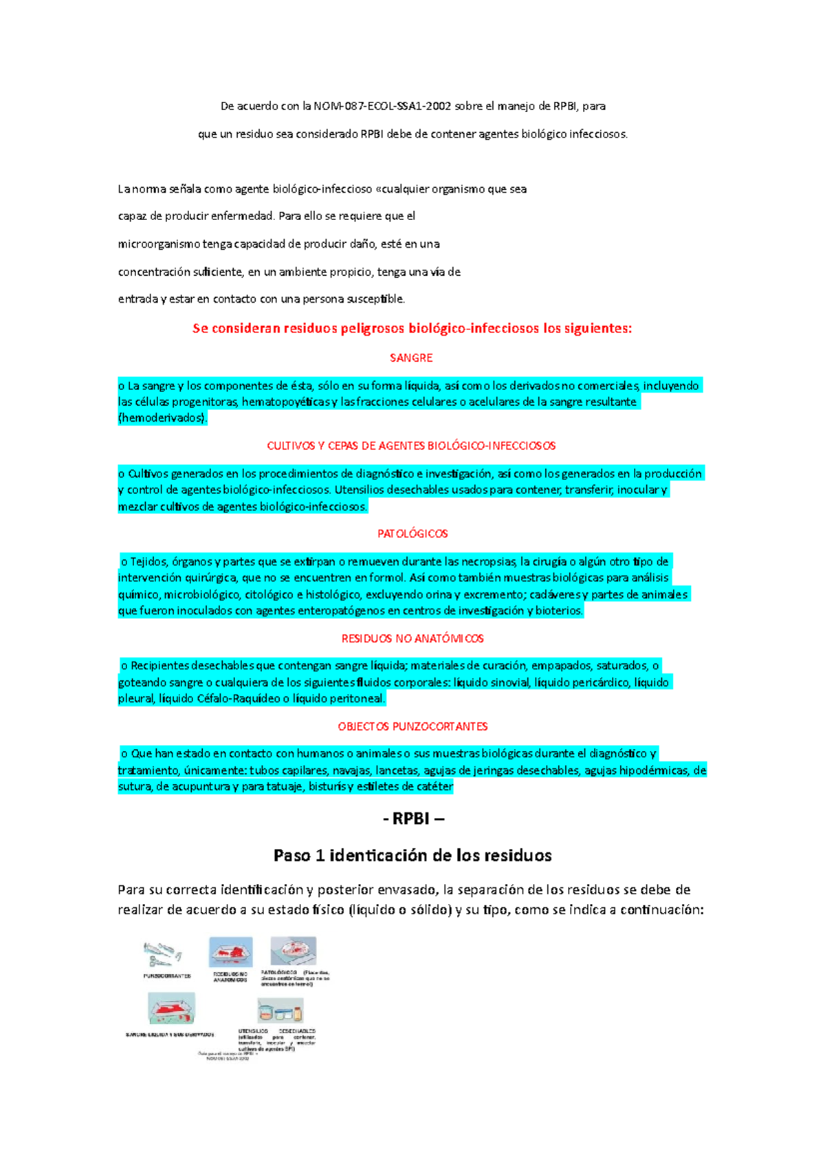 RPBI - Que es y como utilizarlo - De acuerdo con la NOM-087-ECOL-SSA1 ...