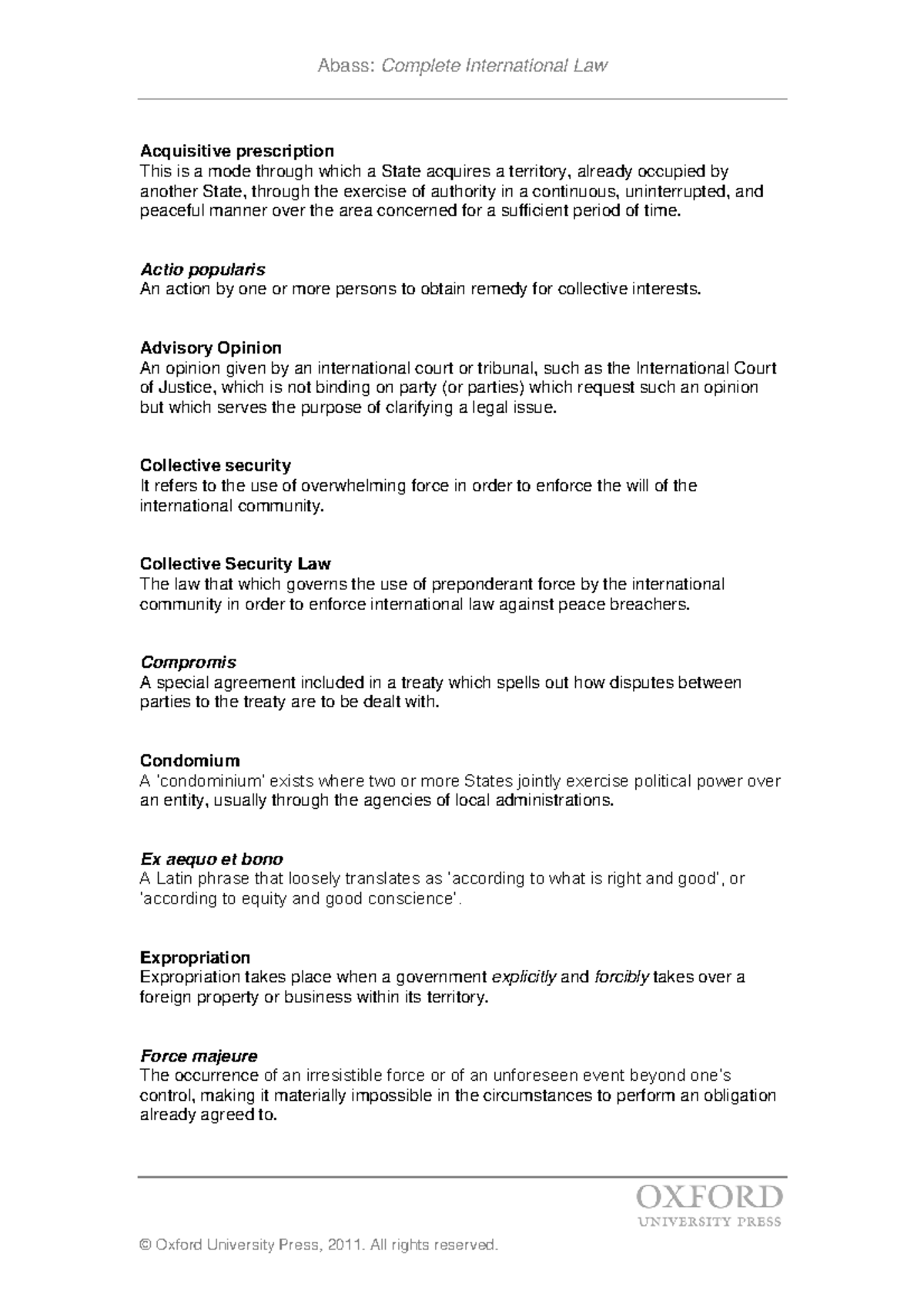 Abassglossary - Abass 2e ansguidance ch07 - Abass: Complete ...