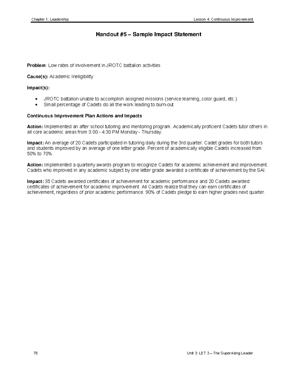 View Handout PDF (15) - Handout #5 – Sample Impact Statement Problem ...