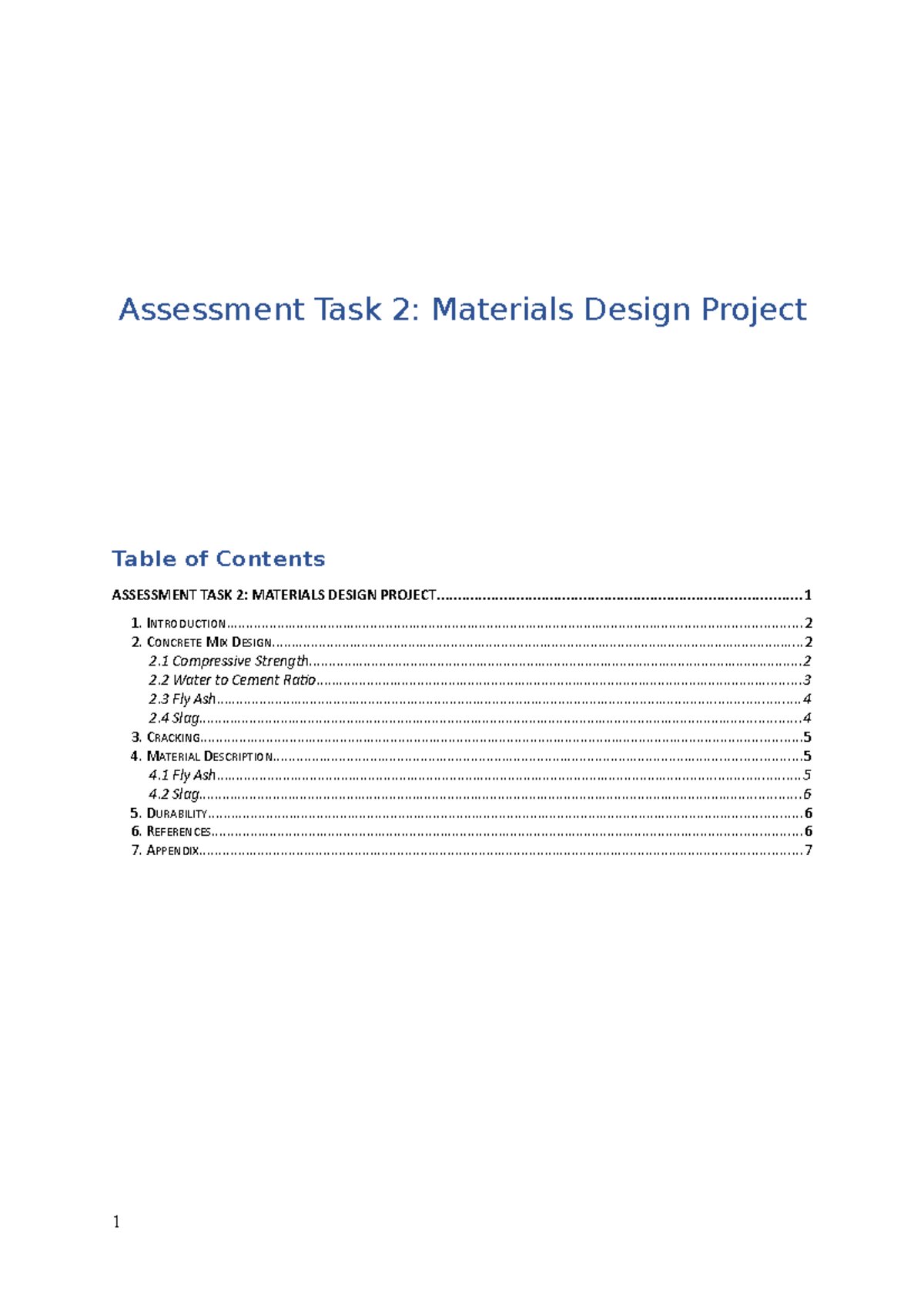 A2 Material Design Report - ASSESSMENT TASK 2: MATERIALS DESIGN - Studocu