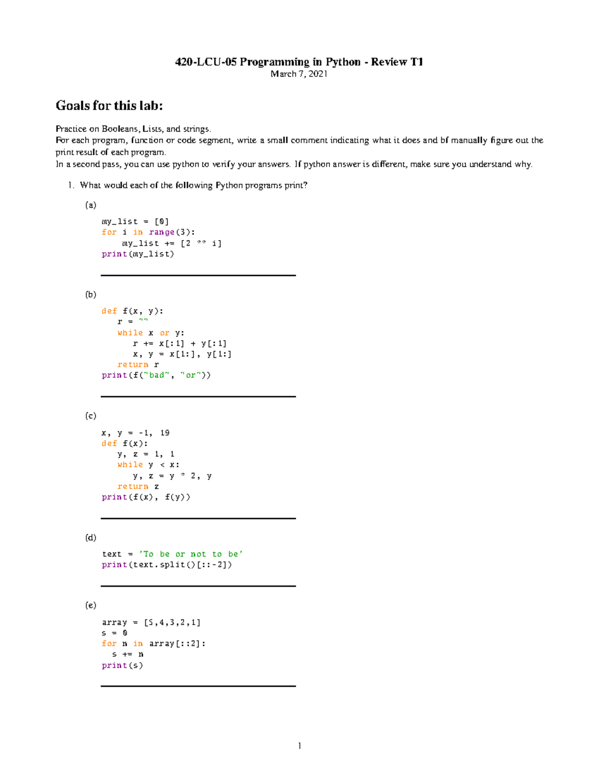 Review Practice-T1 - Computer Data and Numbering Systems - 420-LCU-05 ...
