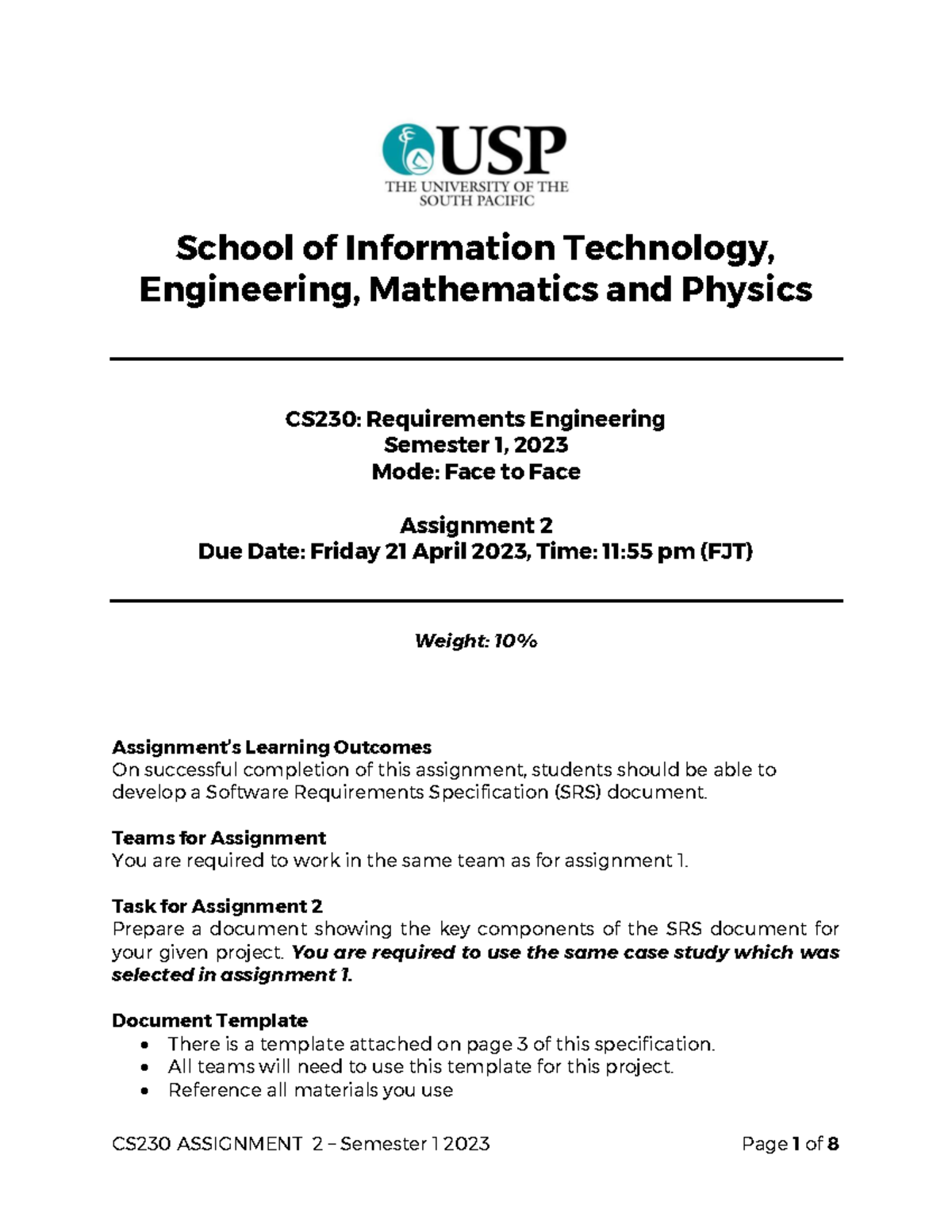 Assignment 2 - School of Information Technology, Engineering ...