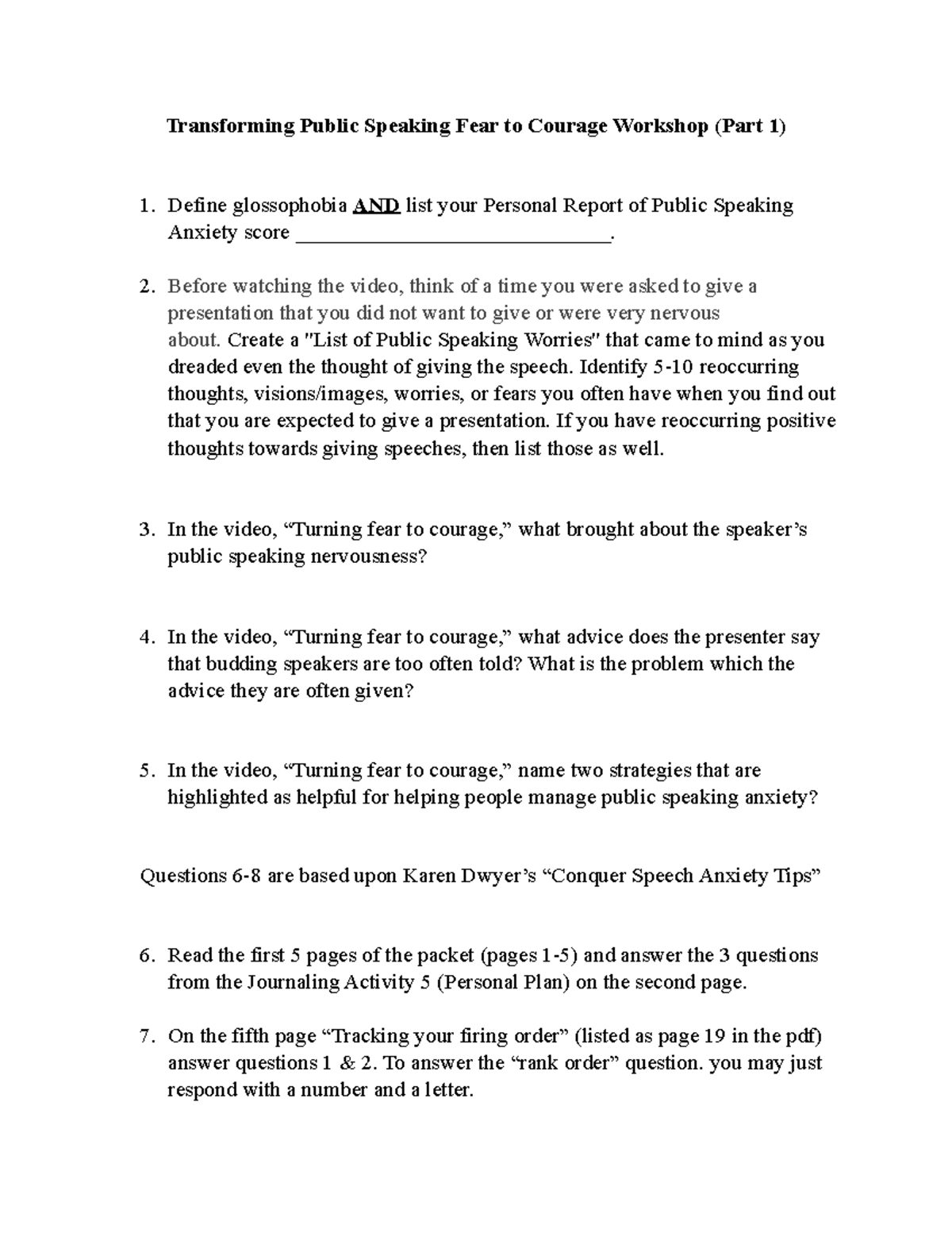 Transforming Public Speaking Fear to Courage SD-1 - Transforming Public ...