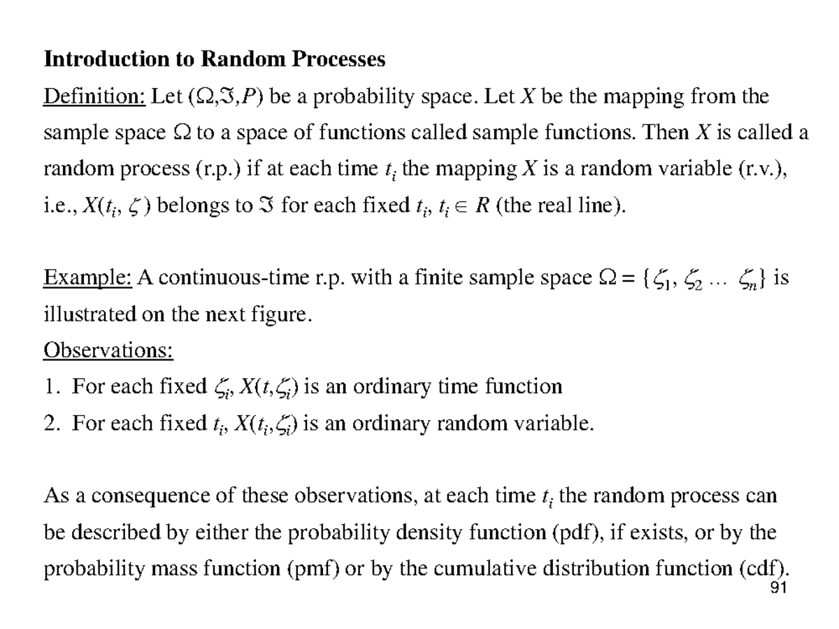 ECE 461 Lectures-2 - Lecture note 2 - Introduction to Random Processes ...