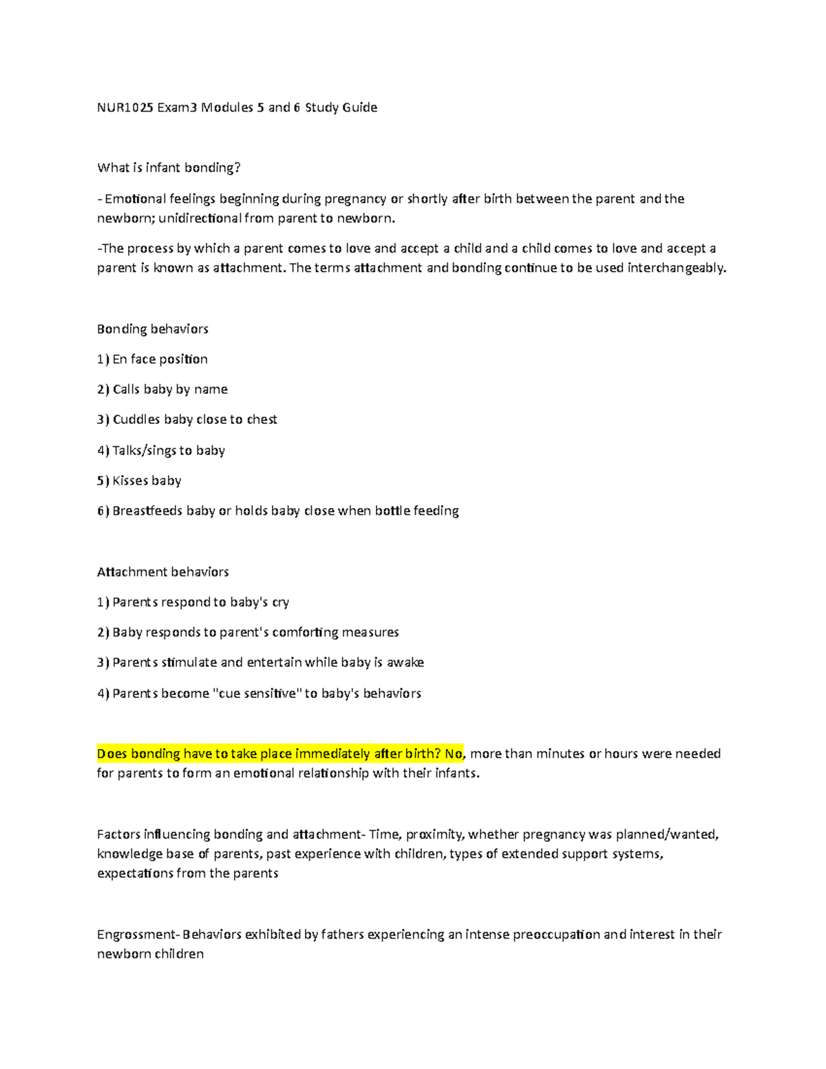 NUR1025-Exam3 - NUR 1025C - Health-Illness Concepts Across the Lifespan ...