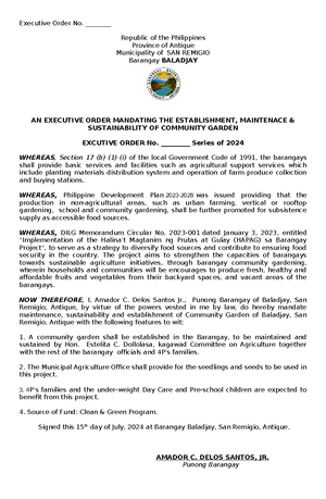 Accomplishment Report Clean Up Drive - Barangay BALADJAY Monthly ...