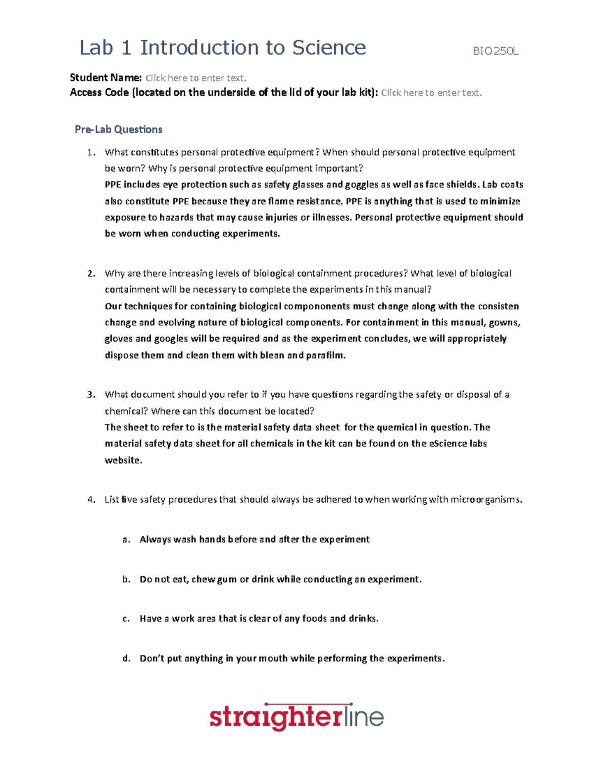 BIO250L+V2+Lab+1 edit - Student Name: Click here to enter text. Access ...