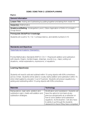 D091 Task 3 Assessment Strategies - DGM2 Task 3: Assessment Strategies A. Formative Assessment ...