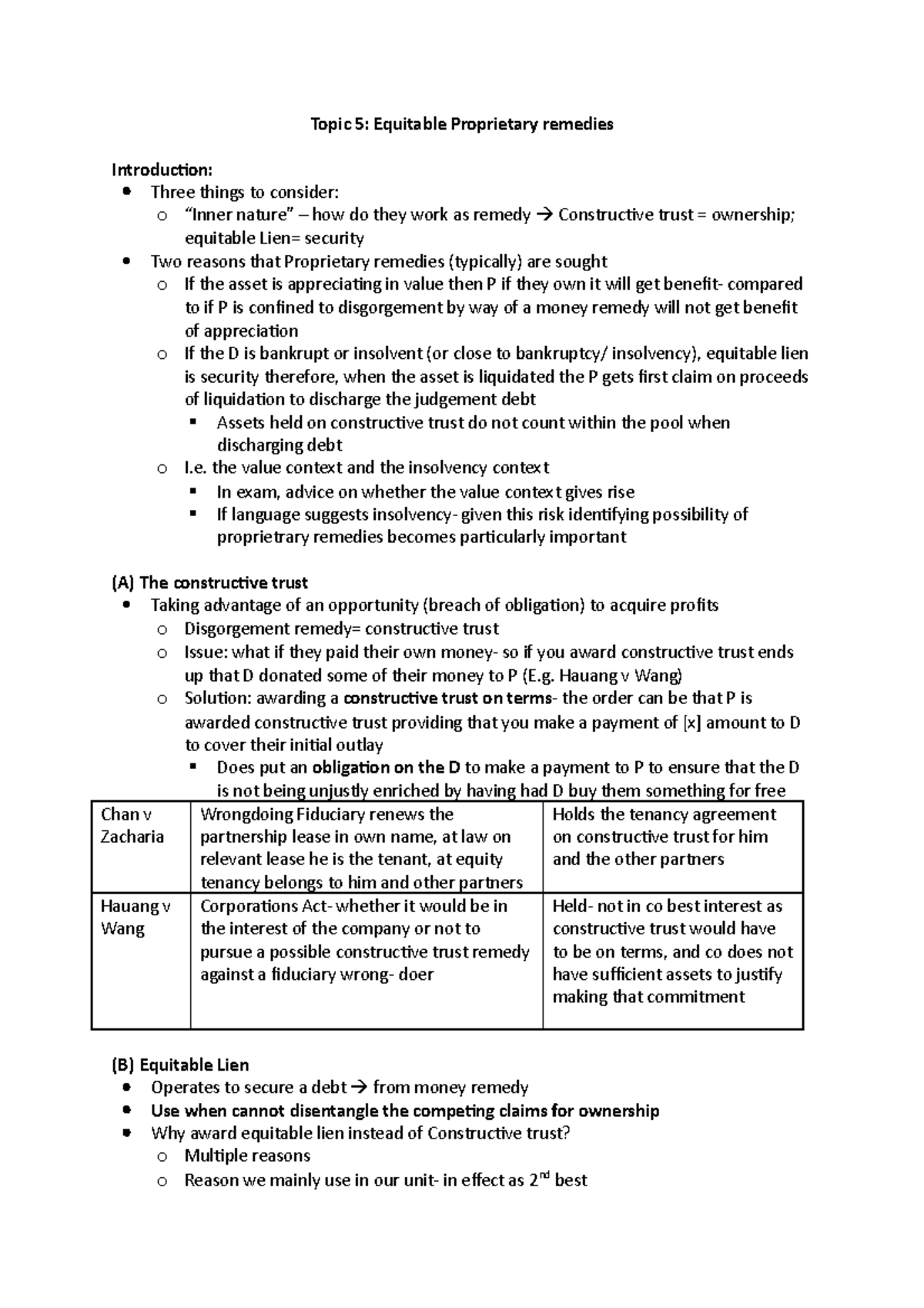 4. Proprietary remedies - the value context and the insolvency context ...