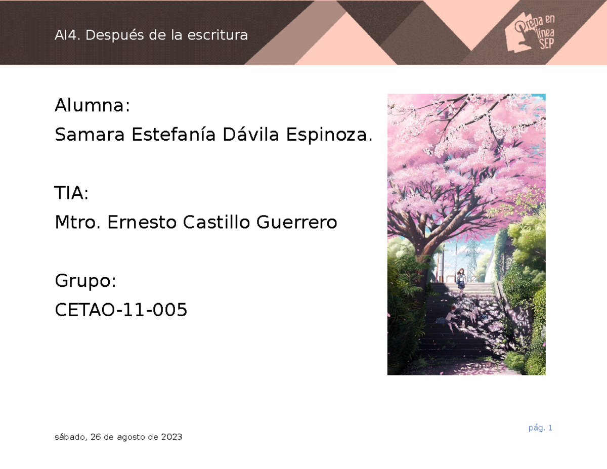 Cetao S3AI4koooooooo - Alumna: Samara Estefanía Dávila Espinoza. TIA ...
