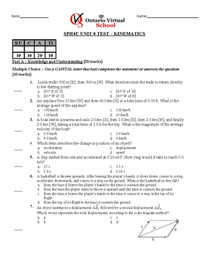 Physics - Grade: 12 - High School - Canada - Studocu
