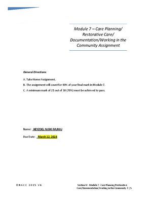 Module 7 Quiz Questions 100402 - End of Module 7 Quiz 1. Which of the ...