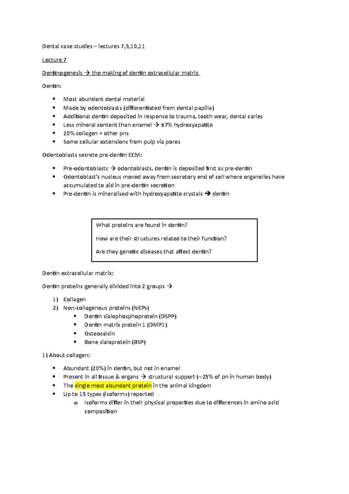 Dental case studies - Lec 7 Part 1 - Dental case studies – lectures 7,9 ...