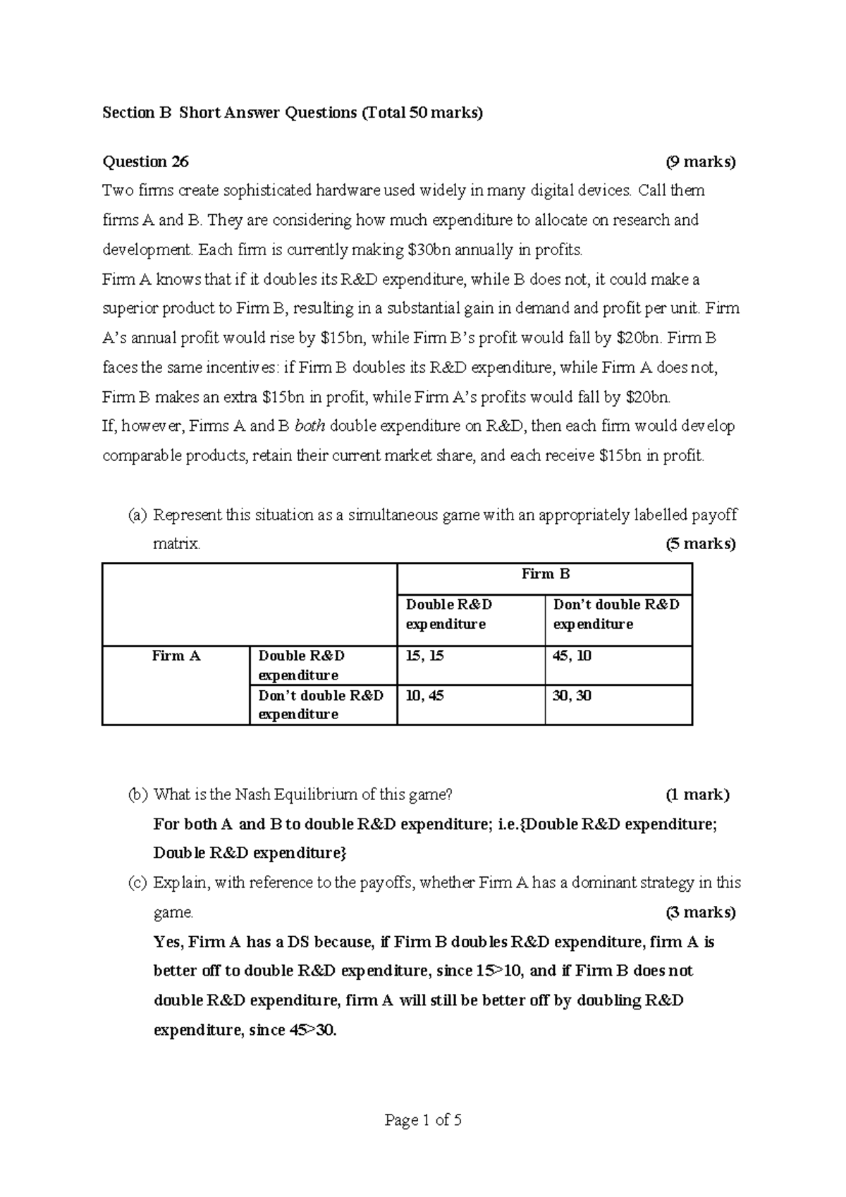 ECON 152 S1 2019 Short Answers - Principles of Economics - AucklandUni ...