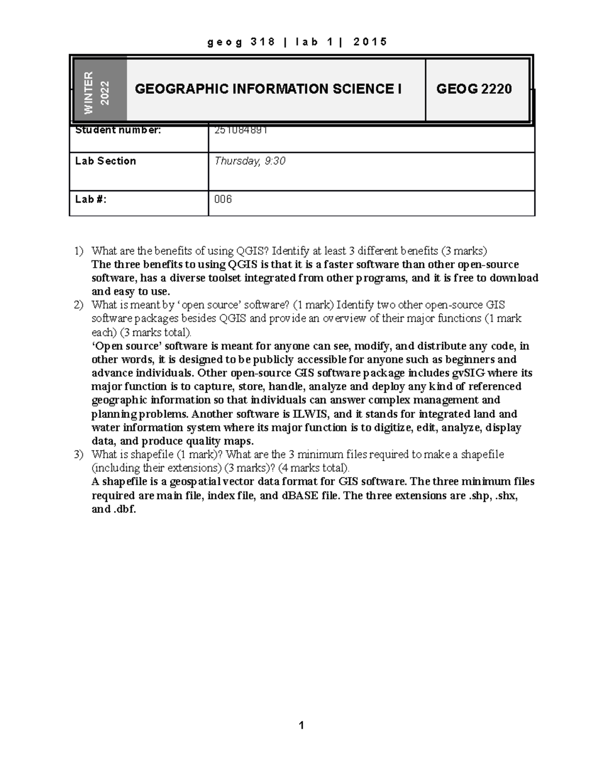 GEOG2220 Winter 2022 Lab Question Answer Sheet Template (Auto Recovered ...