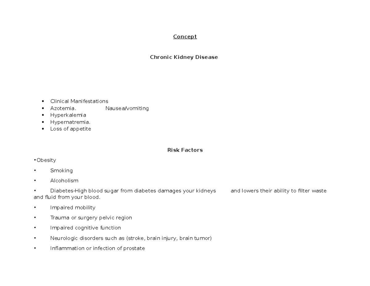 CKD Group 2 - Chronic kidney disease - Concept Chronic Kidney Disease ...