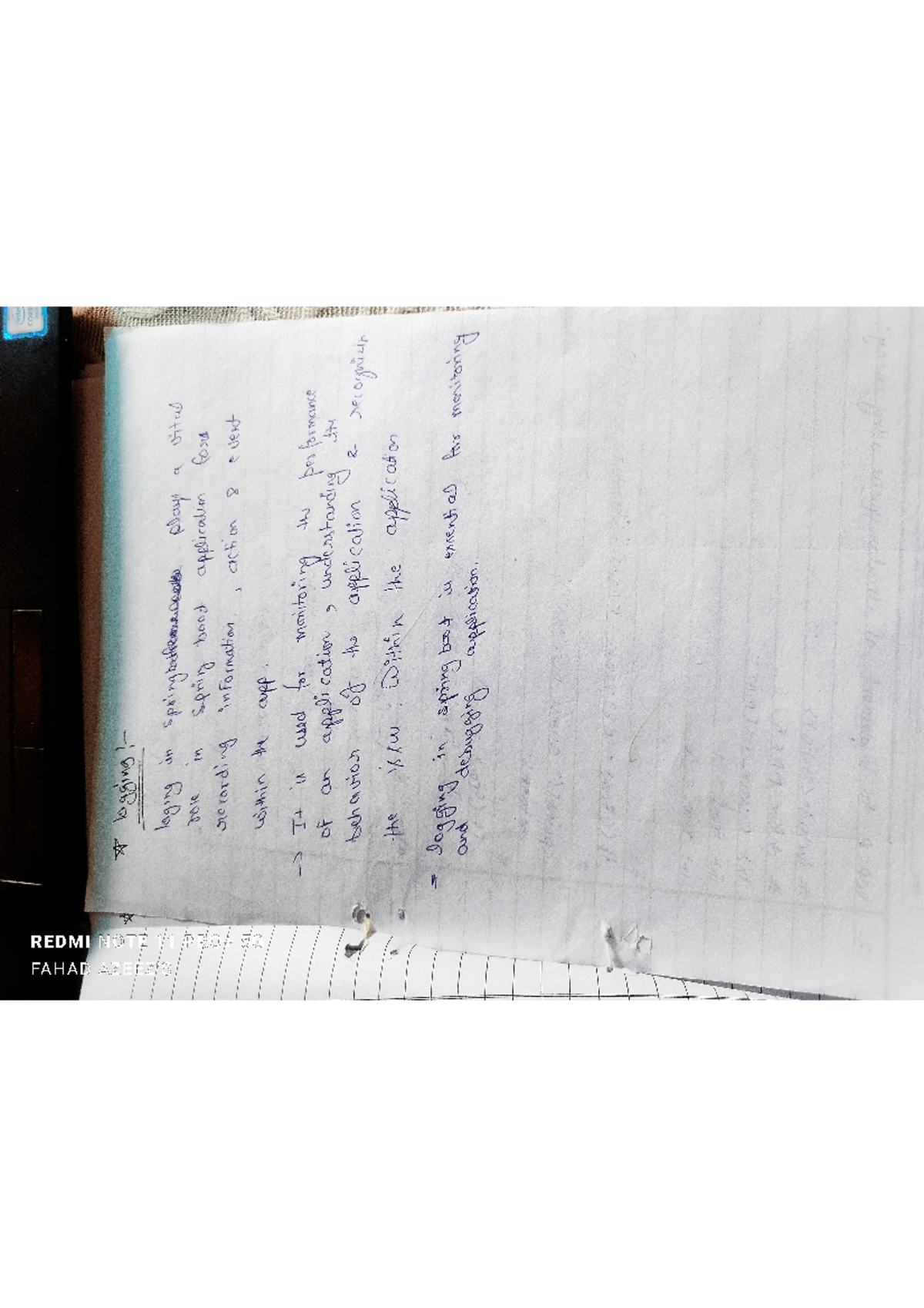 Java u51 - notes - REDUL logging loging in play a vital role in spring ...