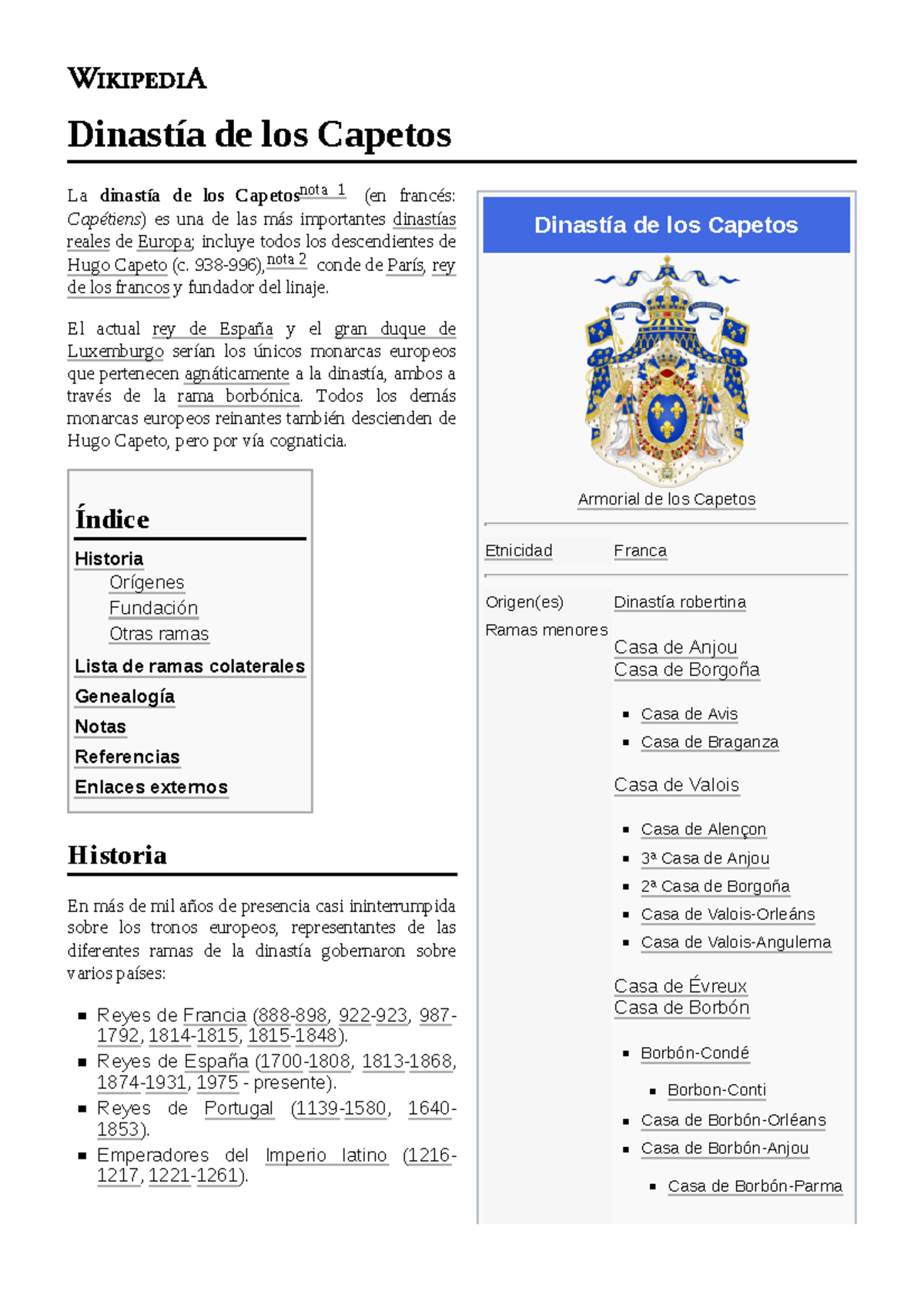 Dinastía de los Capetos - Dinastía de los Capetos Armorial de los ...