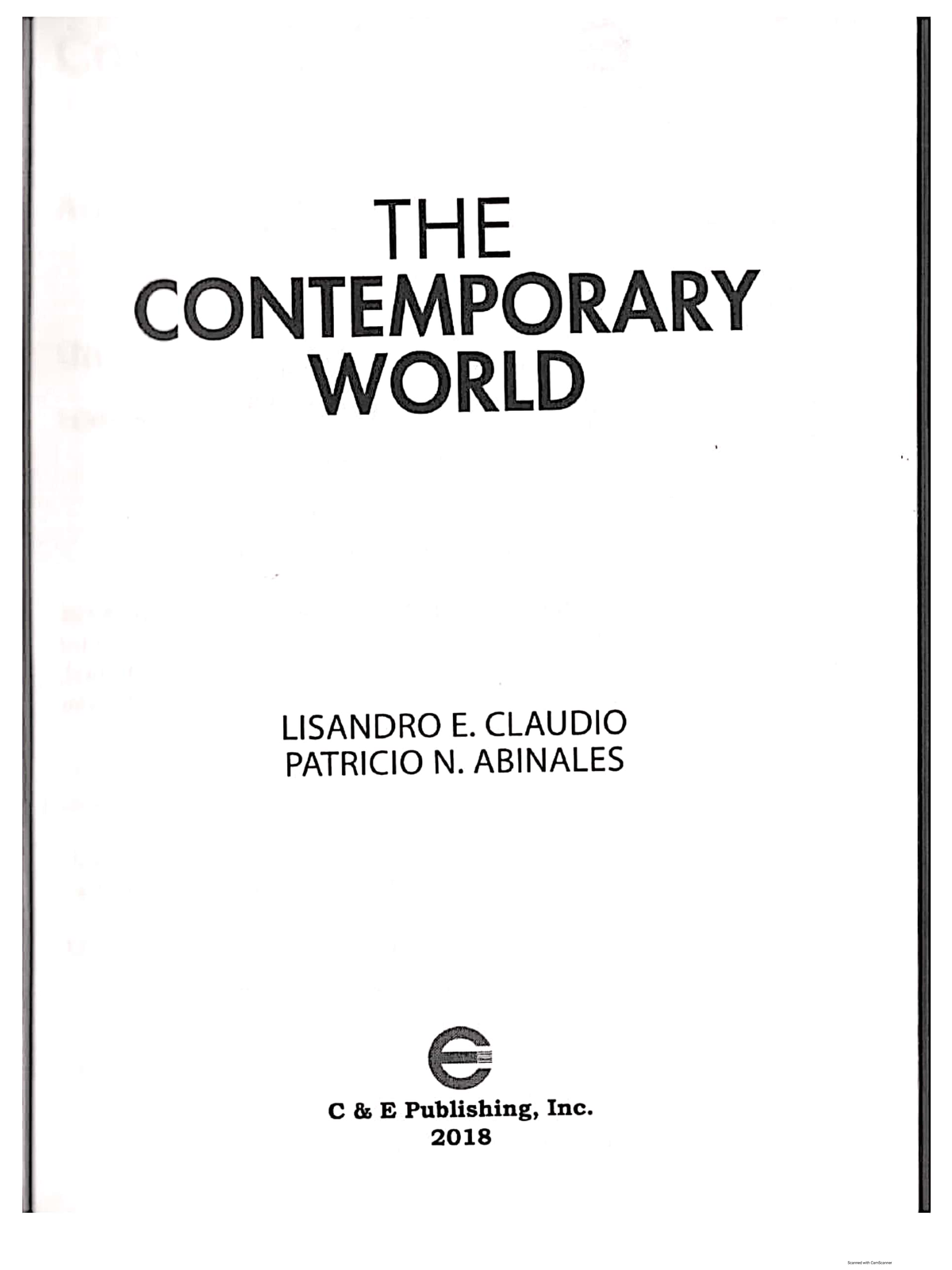 The Contemporary World - Studocu