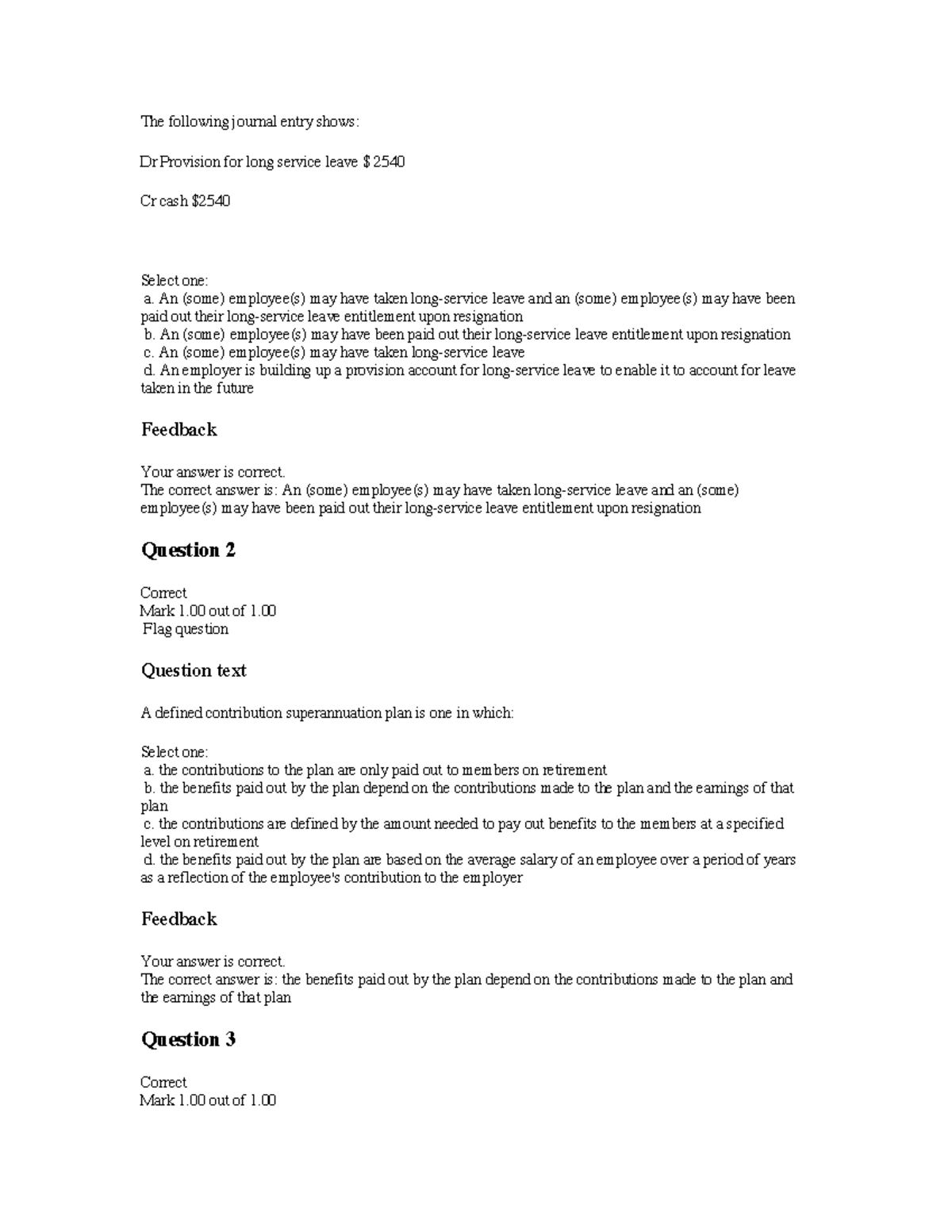 AF210 post test 6 - Quizzes - The following journal entry shows: Dr ...