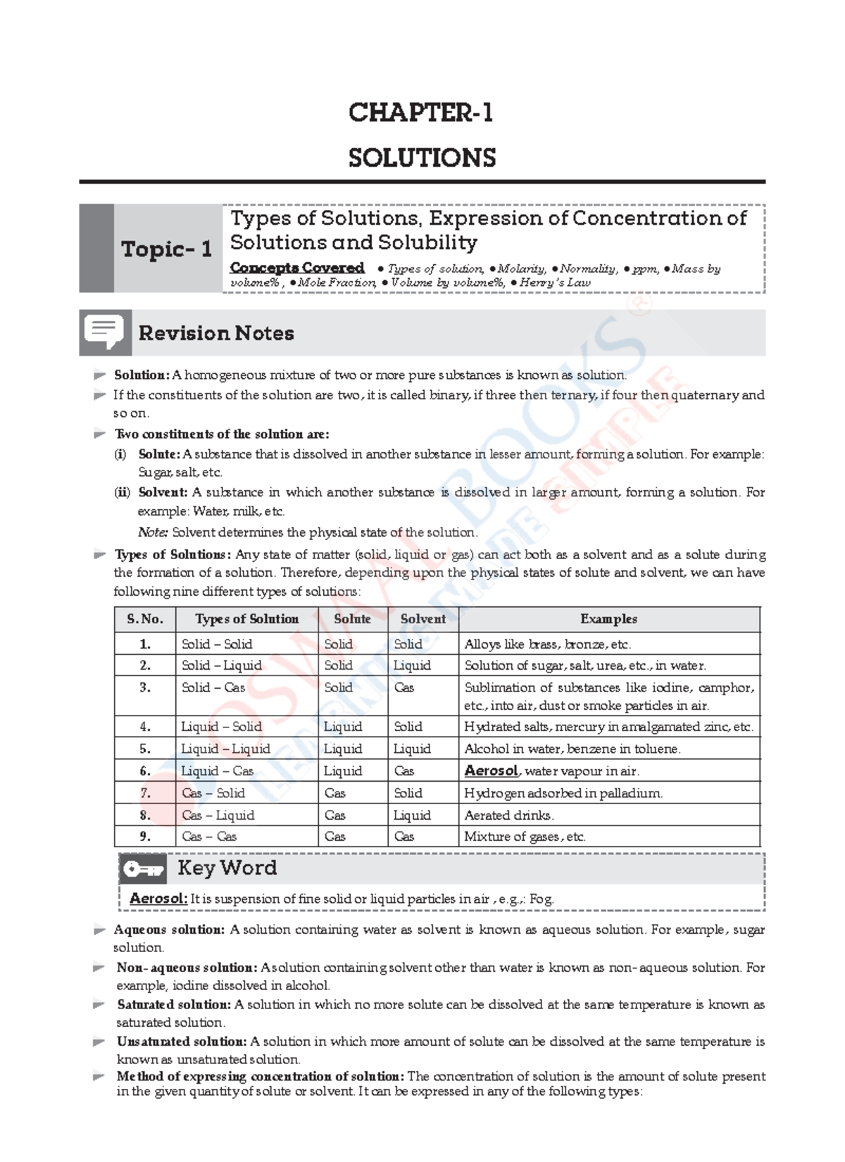 Oswaal CBSE Class 12 Chemistry Revision Notes For 2023 Exam - CHAPTER ...