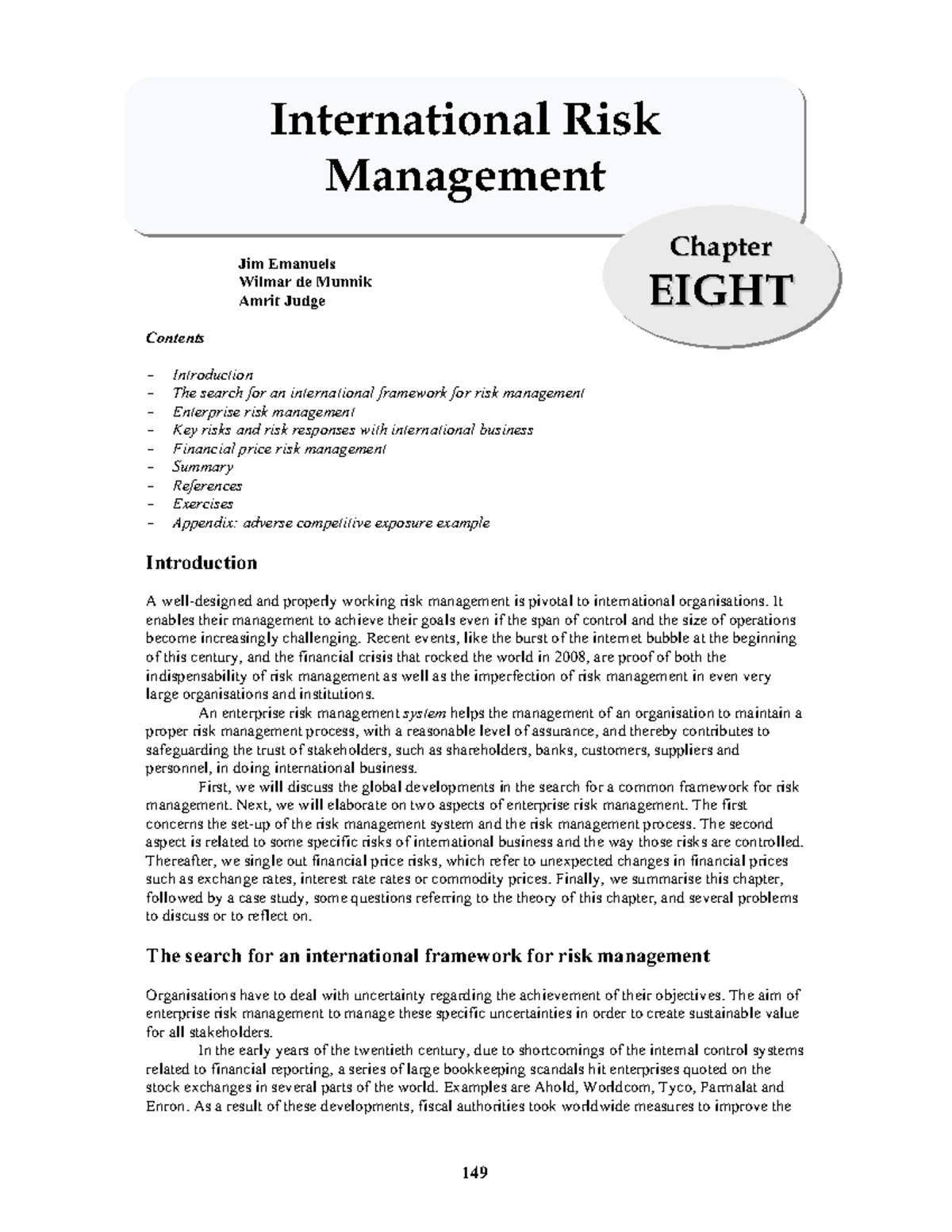 IMAC ch8 - dit document is een samenvatting van management and control ...