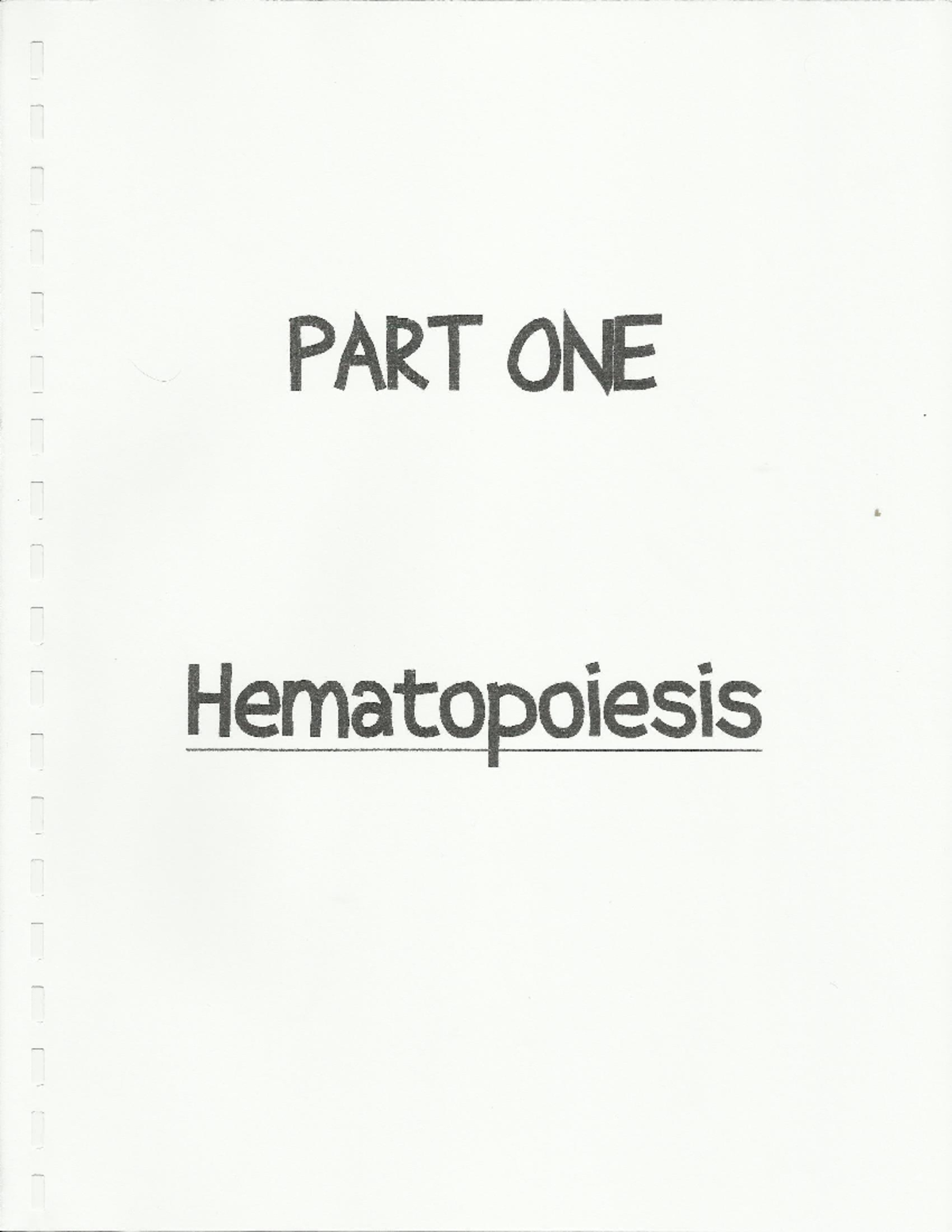 Hematology Reviewer - HEMA NOTES - Medical technologist - Studocu