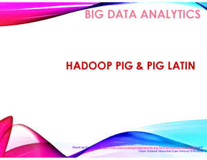 big data analytics introduction - UNIT II PART B 1 Explain why ...