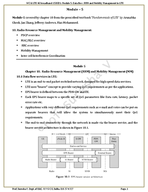 WC & LTE 4G -module 3- 2019 by Prof - Module – 3 Module-3 covered by ...