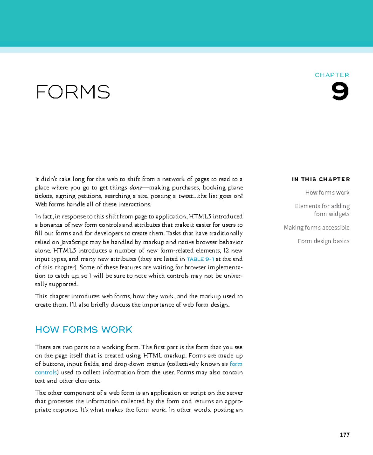 Learning web series forms - I N T H I S C H A P T E R How forms work ...