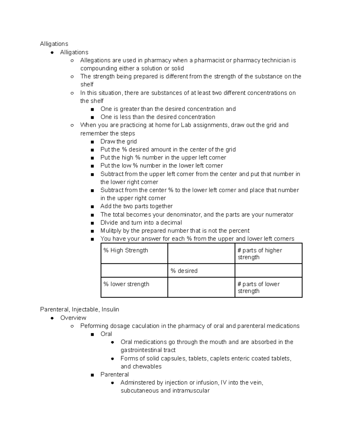 Instruction Notes- Week 2 - Alligations Alligations Allegations are ...