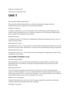 Software Engineering Test Memo Final - Studocu