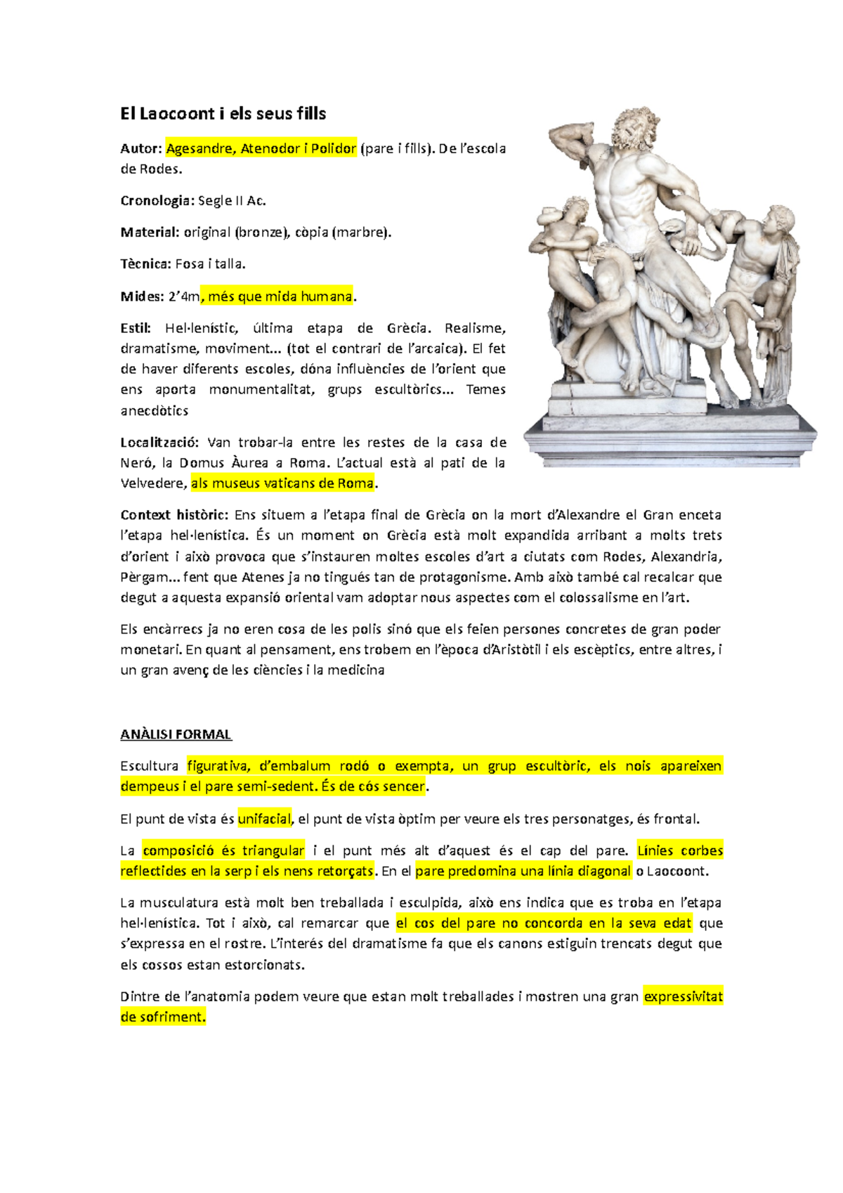 El Laocoont i els seus fills - El Laocoont i els seus fills Autor ...