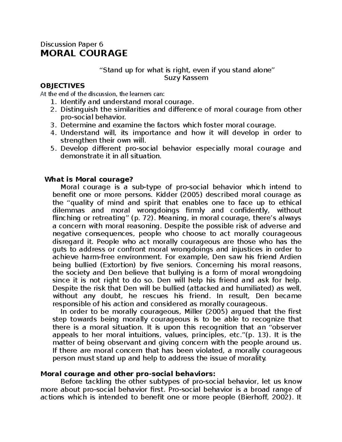 Discussion Paper 6 - THE OWER SIEHJADS FJKJLAJSDF JE JJEH AS JEJ AHJSH ...