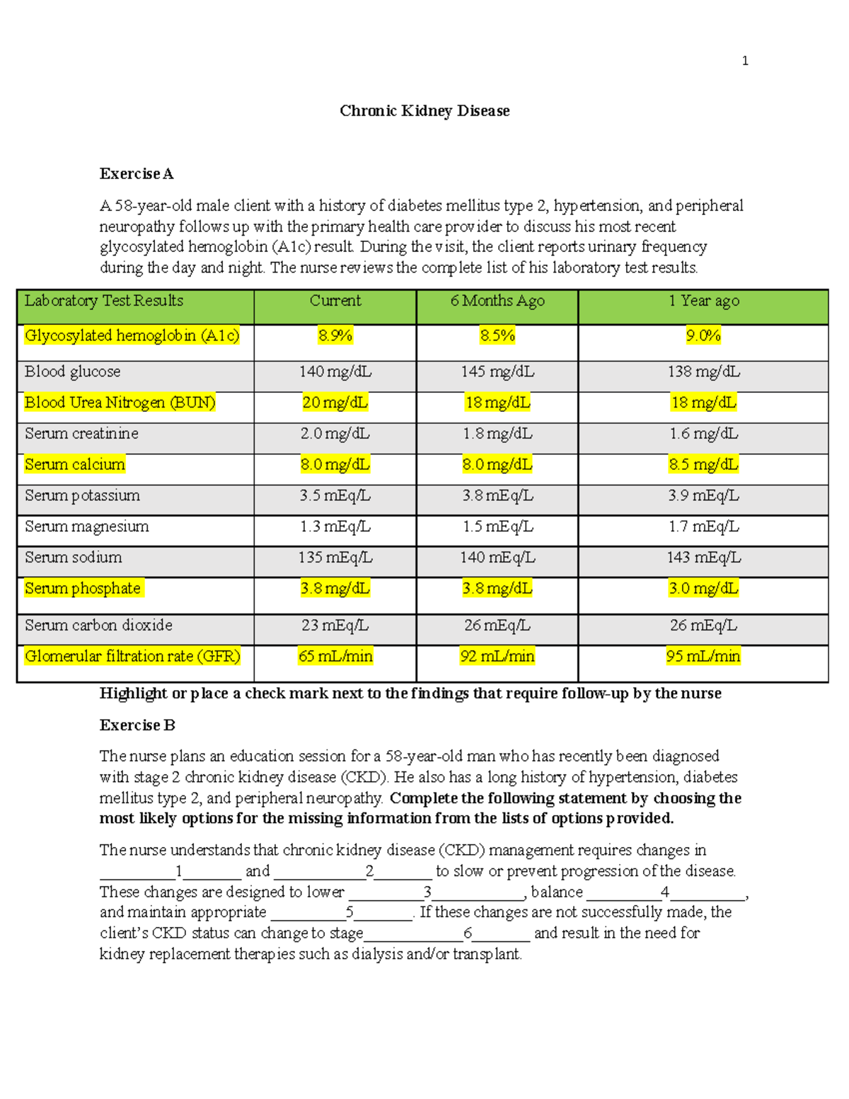 UTF-8''Chronic%20Kidney%20Disease%20Worksheet%20Student%20Version ...
