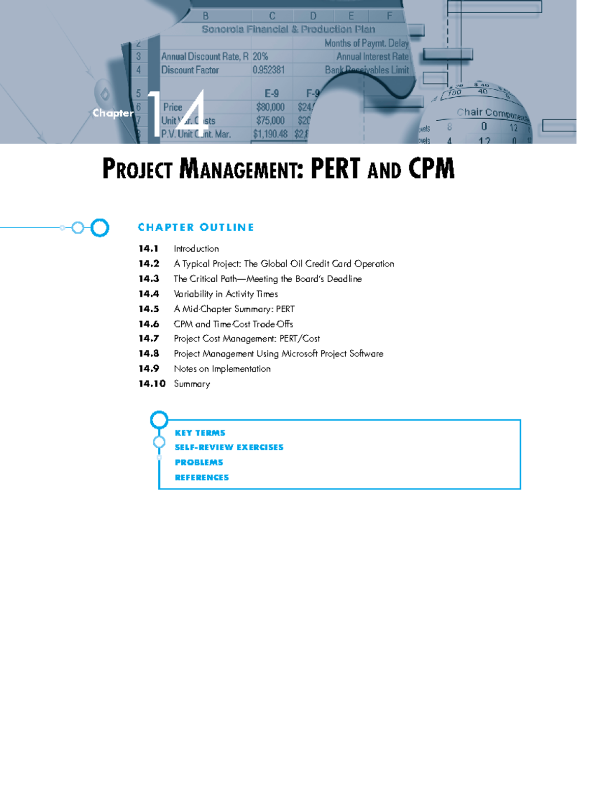 Chap14 - project management chapter14 PERT and CPM - KEY TERMS SELF ...