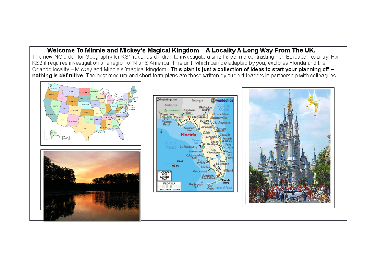 Geography - Planning example from Jeff Stanfield- Welcome to Florida ...