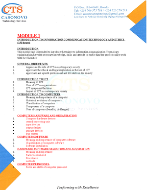3568 diploma in ict module 1 revision questions and answers - Review Questions. What is a ...