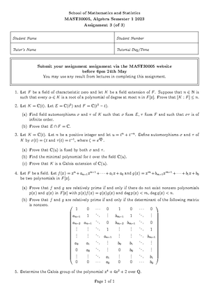 Exam26Nov2003 - 12121212 - UNIVERSITY OF MELBOURNE DEPARTMENT OF ...