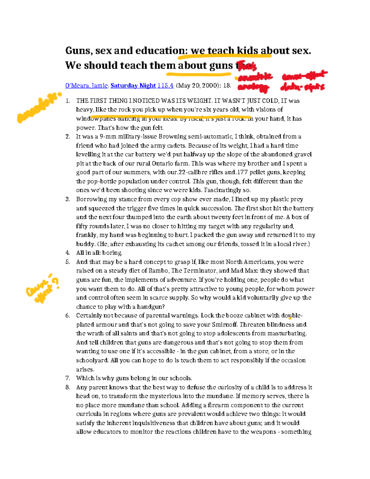 Guns Sex And Education 3 Copy Guns Sex And Education We Teach