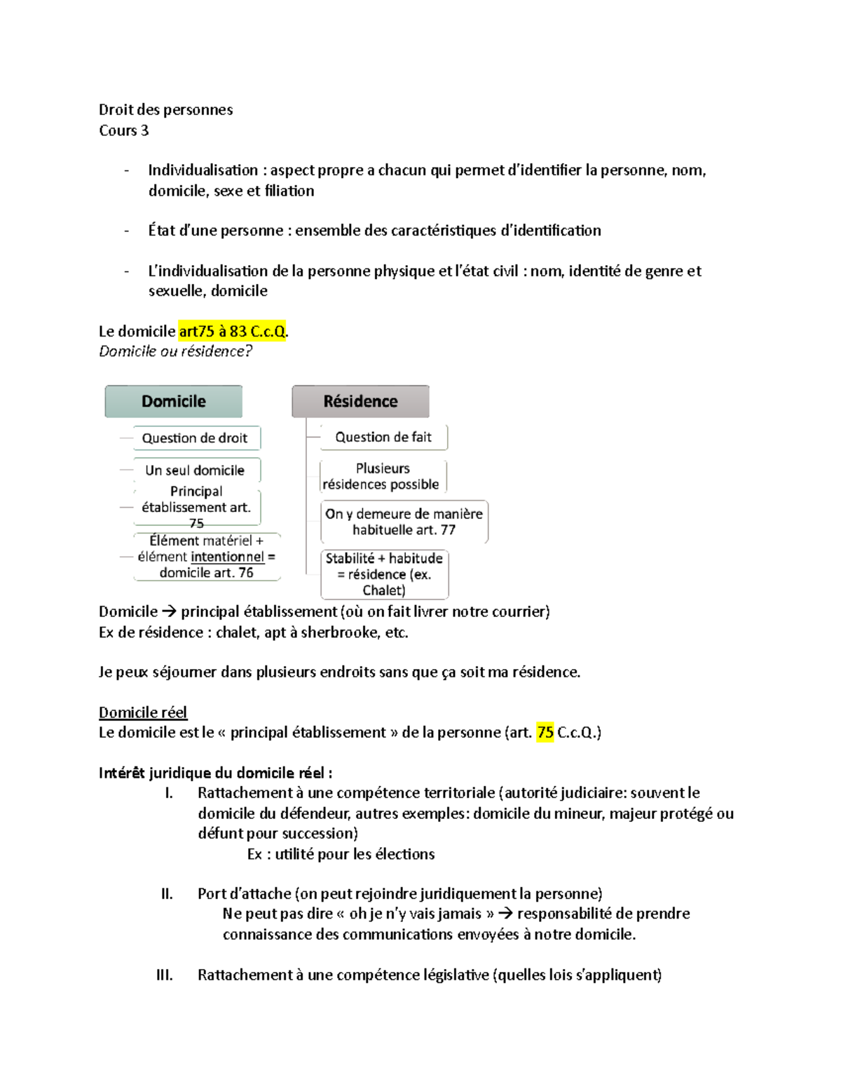 C3 - Jean-Frédéric Ménard - Droit des personnes Cours 3 ...
