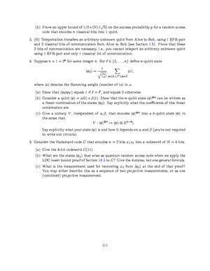 Quantum computing - Lecture notes 6-10 - programming algorithm solves ...