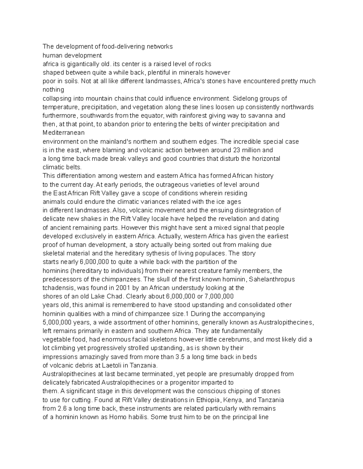 Topics In African History Chpt 2 Notes The Development Of Food topics-in-african-history-chpt-2-notes-the-development-of-food