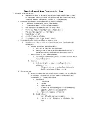 EDUC chpt 3 notes - EDUC 9/30/ Chapter 3 notes Chapter 3: Building ...