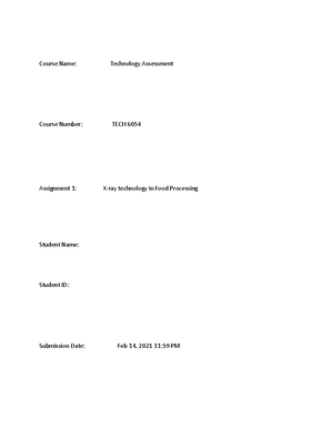 Stud Docui Assignment 2 TECH 6054 Technology Assessment Methods (1 ...