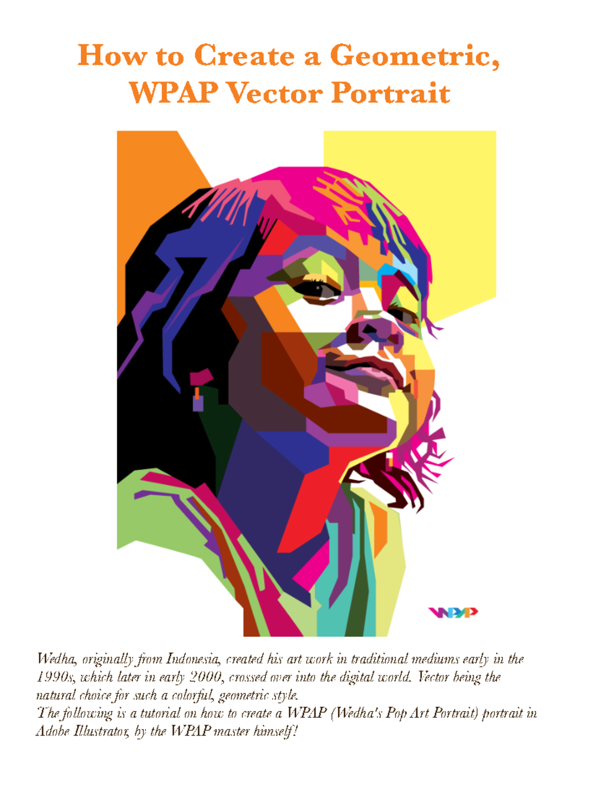 2 Geometric WPAP Portrait Illustrator - How to Create a Geometric, WPAP ...
