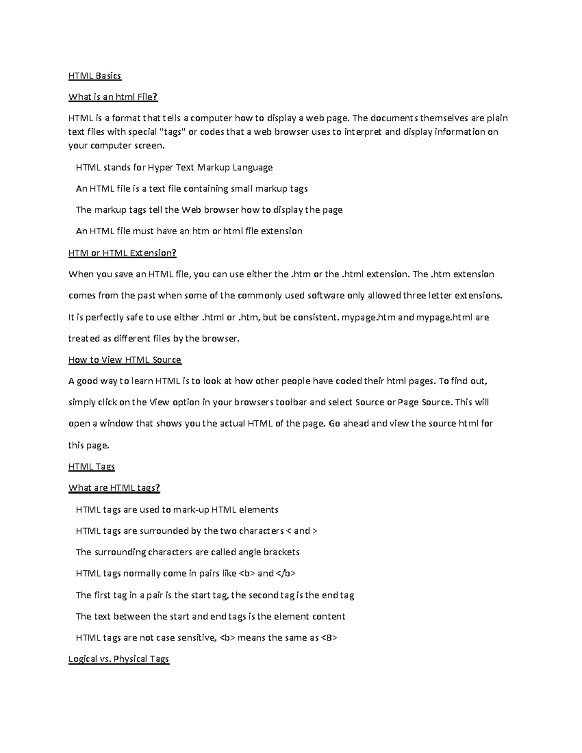 Html extensions - Seminar pdf notes on html extensio formats - HTML ...